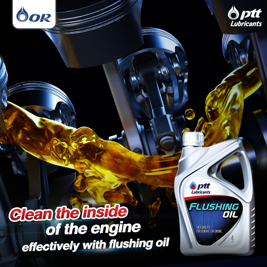 Clean the inside of the engine effectively with flushing oil